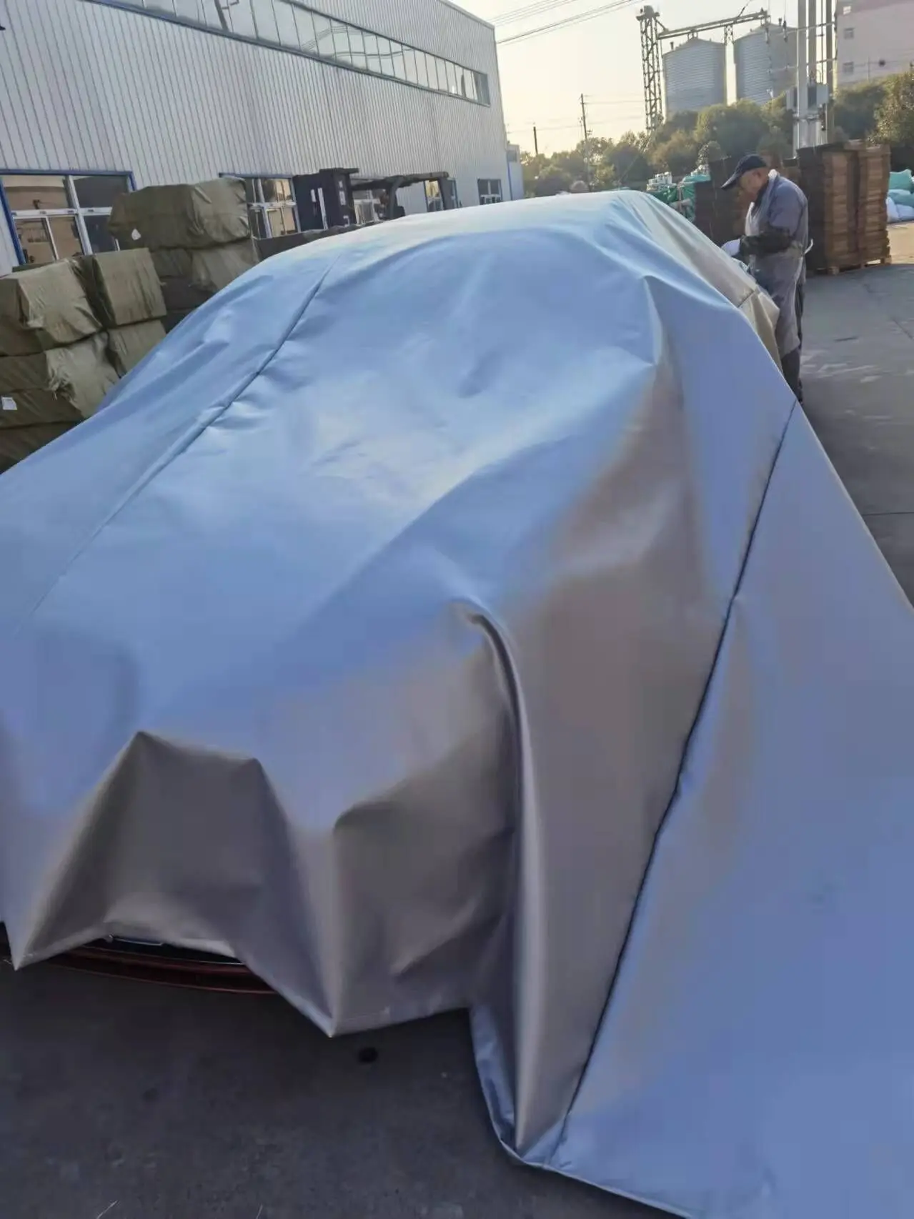 6m*8m Fire Resistant Insulation Fiberglass Emergency Fireproof Fire ...