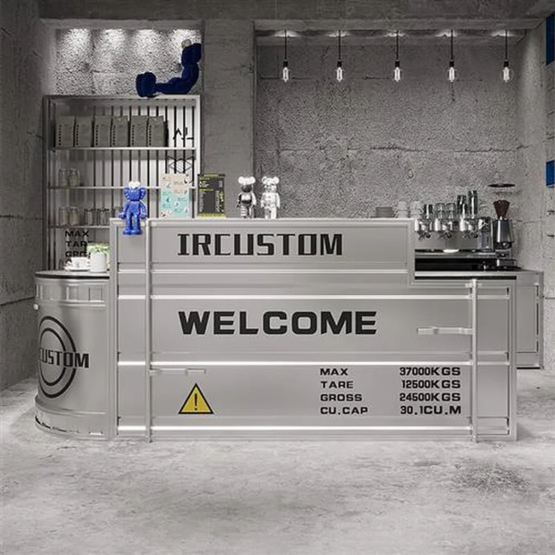 Night Club Reception Desk Reception Desk Marble Sliver Small Spa ...