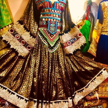 2024 Afghan Kuchi Dress With Handmade Tribal Traditional Embroidered ...
