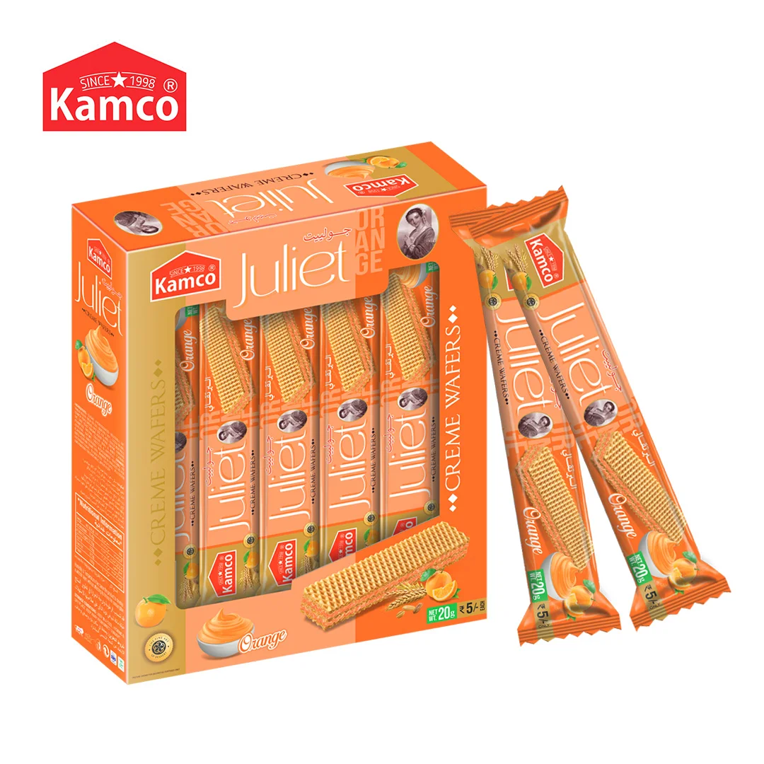 出口质量和味道最好的kamco朱丽叶橙味奶油威化饼窗盒包装 - Buy 出口品质kamco朱丽叶橙味奶油晶片,最优质的晶片橙香味kamco咀嚼 ...