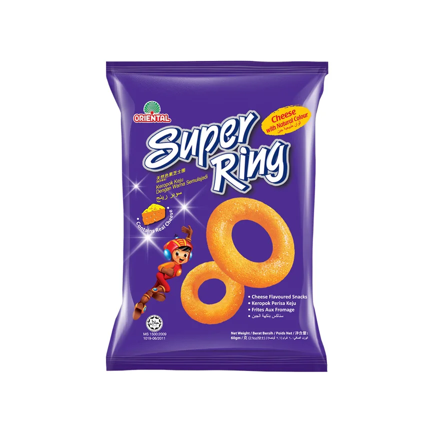 Super Ring Cheese Flavoured Snacks 60g X 10 X 6 - Buy Oriental Super ...