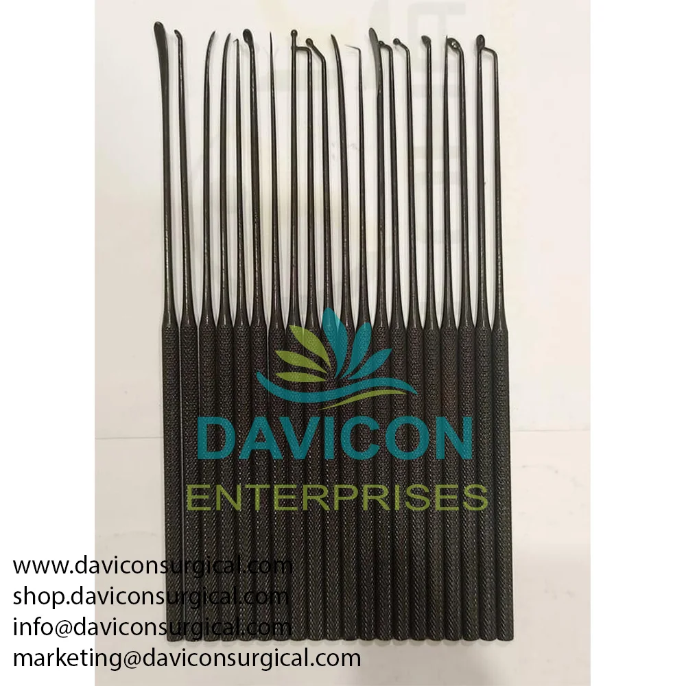 Rhoton Micro Dissector Expanded Set - 20 Pieces for Neurosurgery