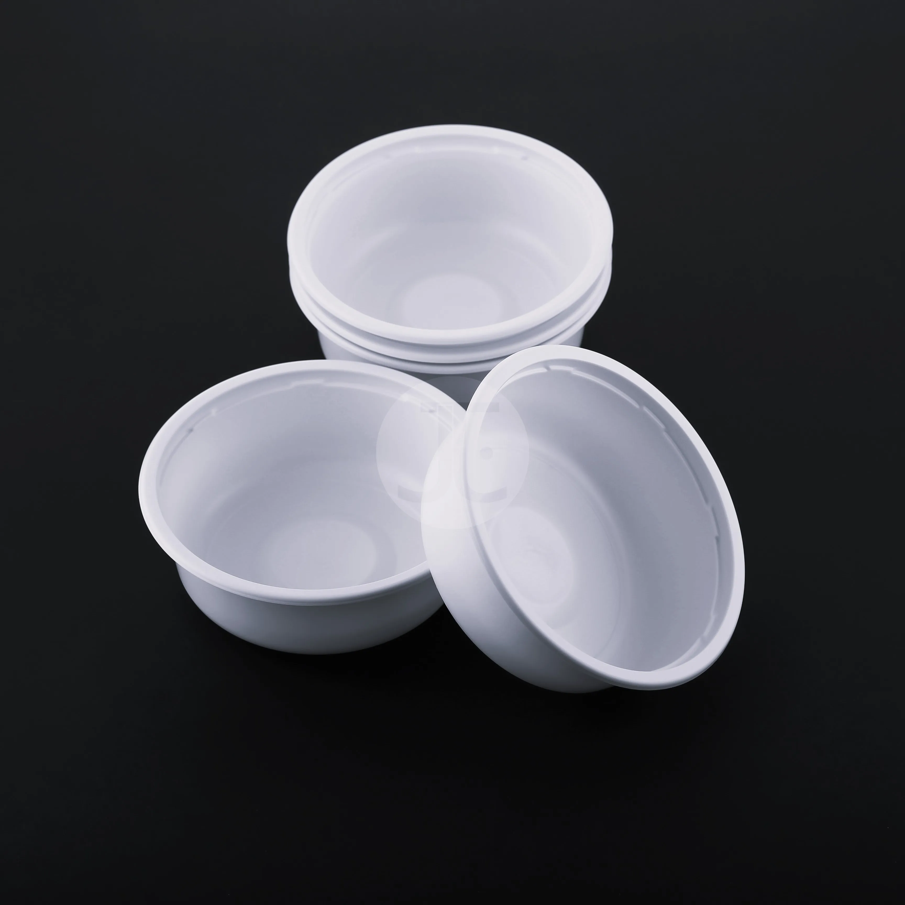 Jasco Round White Plastic Container,200 Gram 1000 Pcs Pack Premium ...
