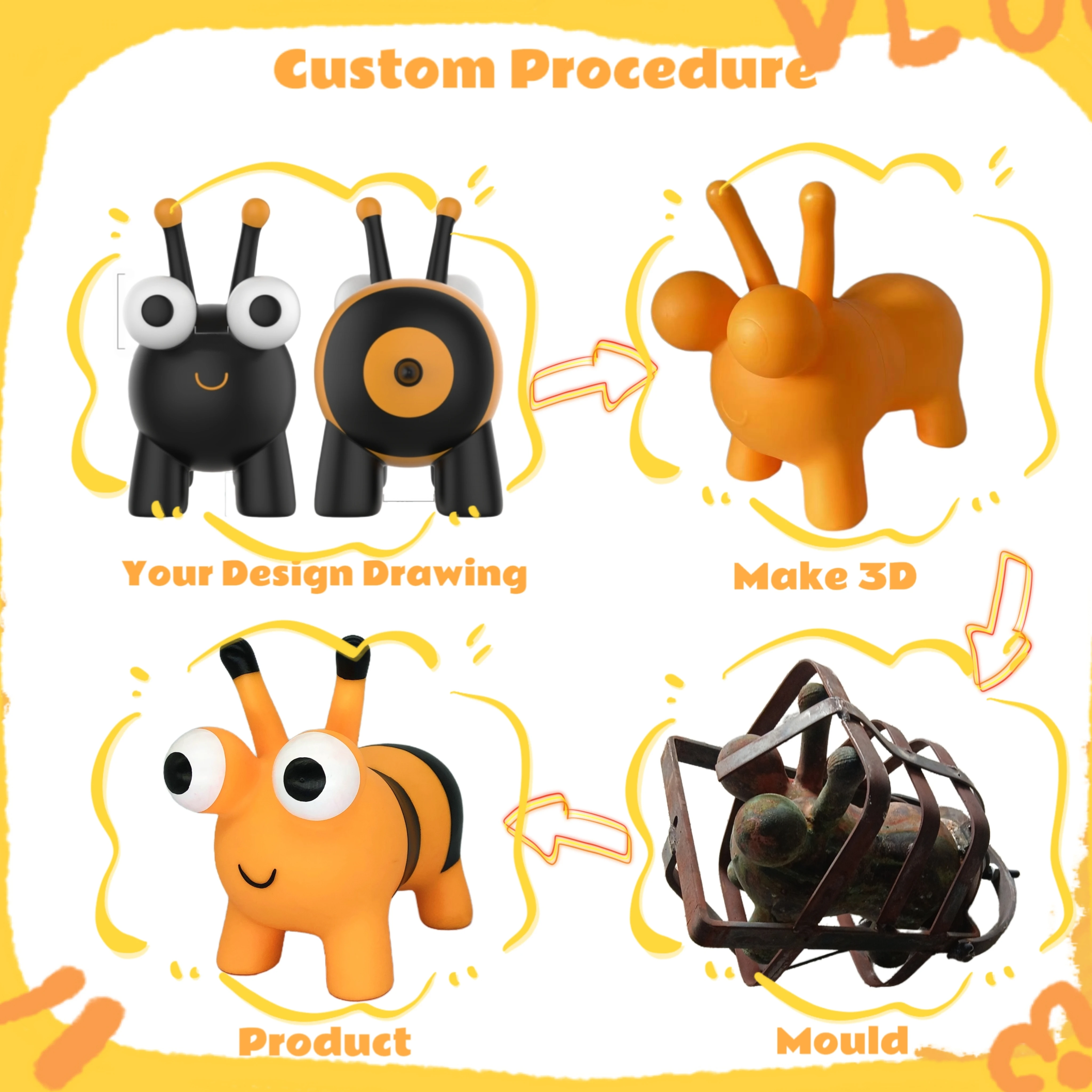 New Design Little Bee Piggy Bank Money Box Desk Ornaments Vinyl Coin ...