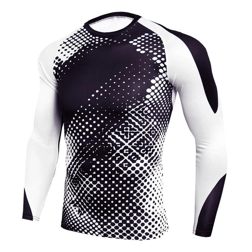 Wholesales 2024 Rash Guard Sublimation Long Sleeve Printed Custom Men ...