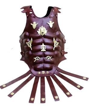 Medieval Leather Muscle Jacket Of Armor Brown Costume Armor Spartan ...
