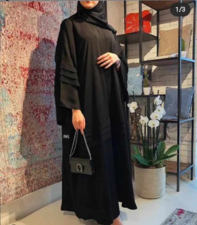 2022 Dubai Abaya Beautiful Black Moroccan Design Kaftan for Women ...