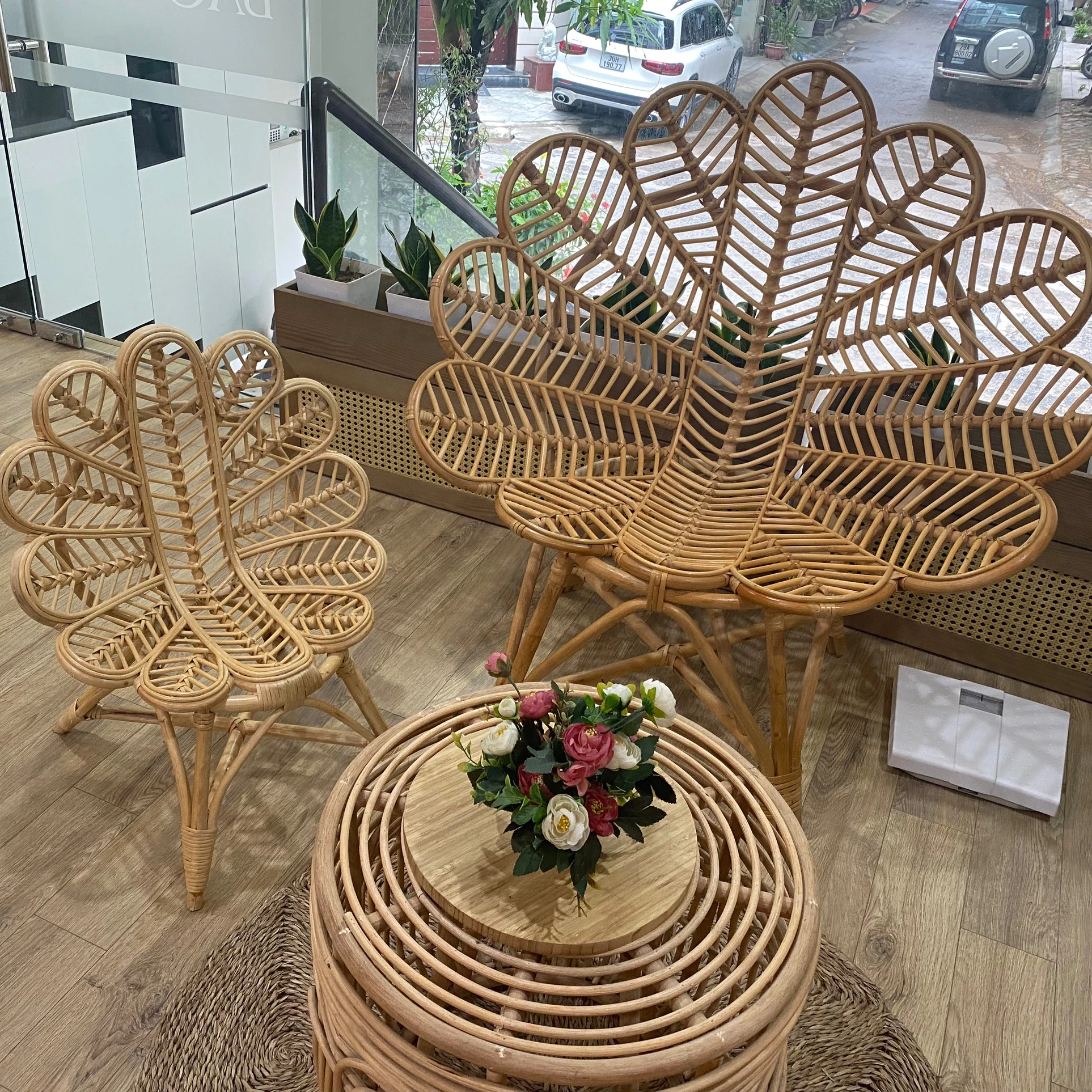 Best Selling 2023! Rattan Flower Shaped Chair For Relaxing Garden From ...