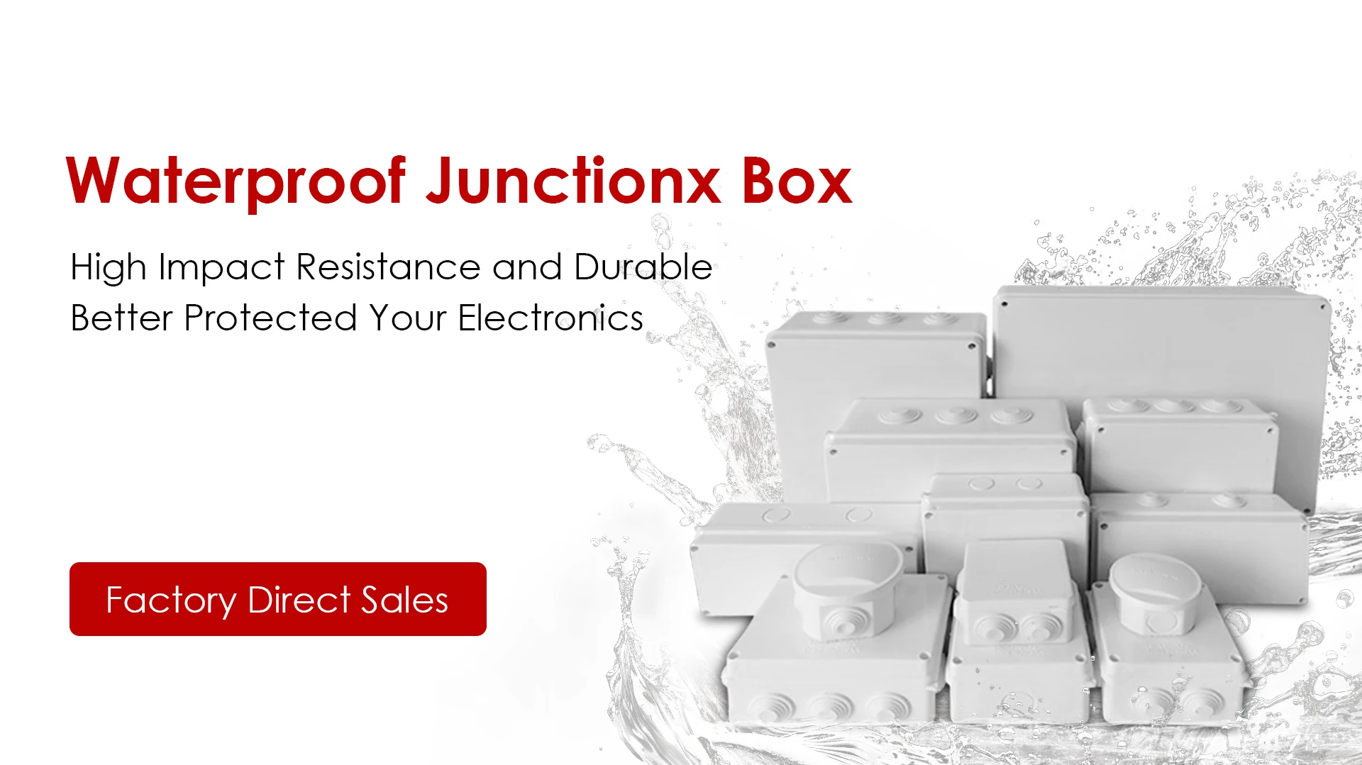 Waterproof ABS Plastic Enclosure Junction Box Universal Electronics ...