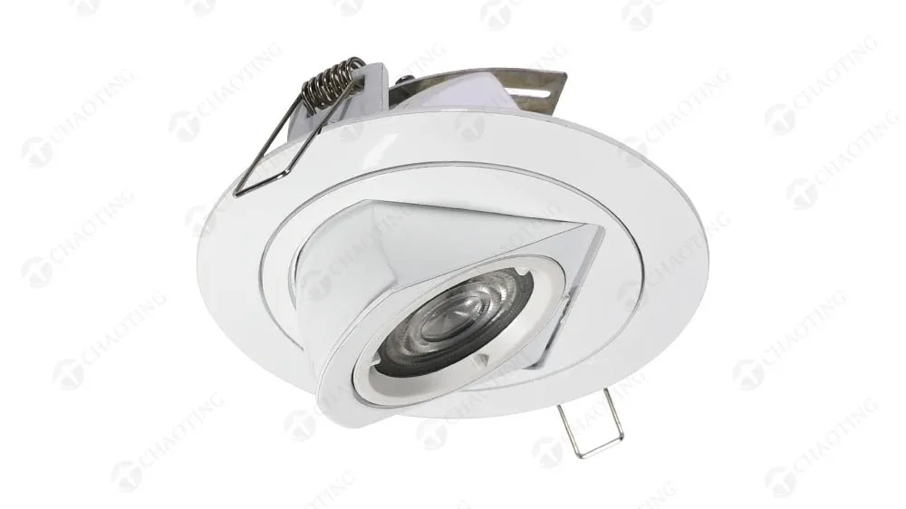 Modern Round Mr16 / Gu10 Recessed Downlight Aluminum Housing Led ...
