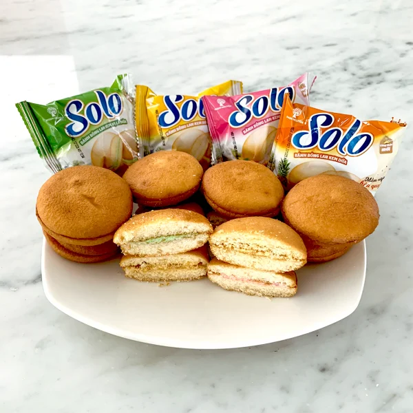 Round Shape Delicious Sweet Taste Soft Cakes Solo Modern Fresh 216g ...