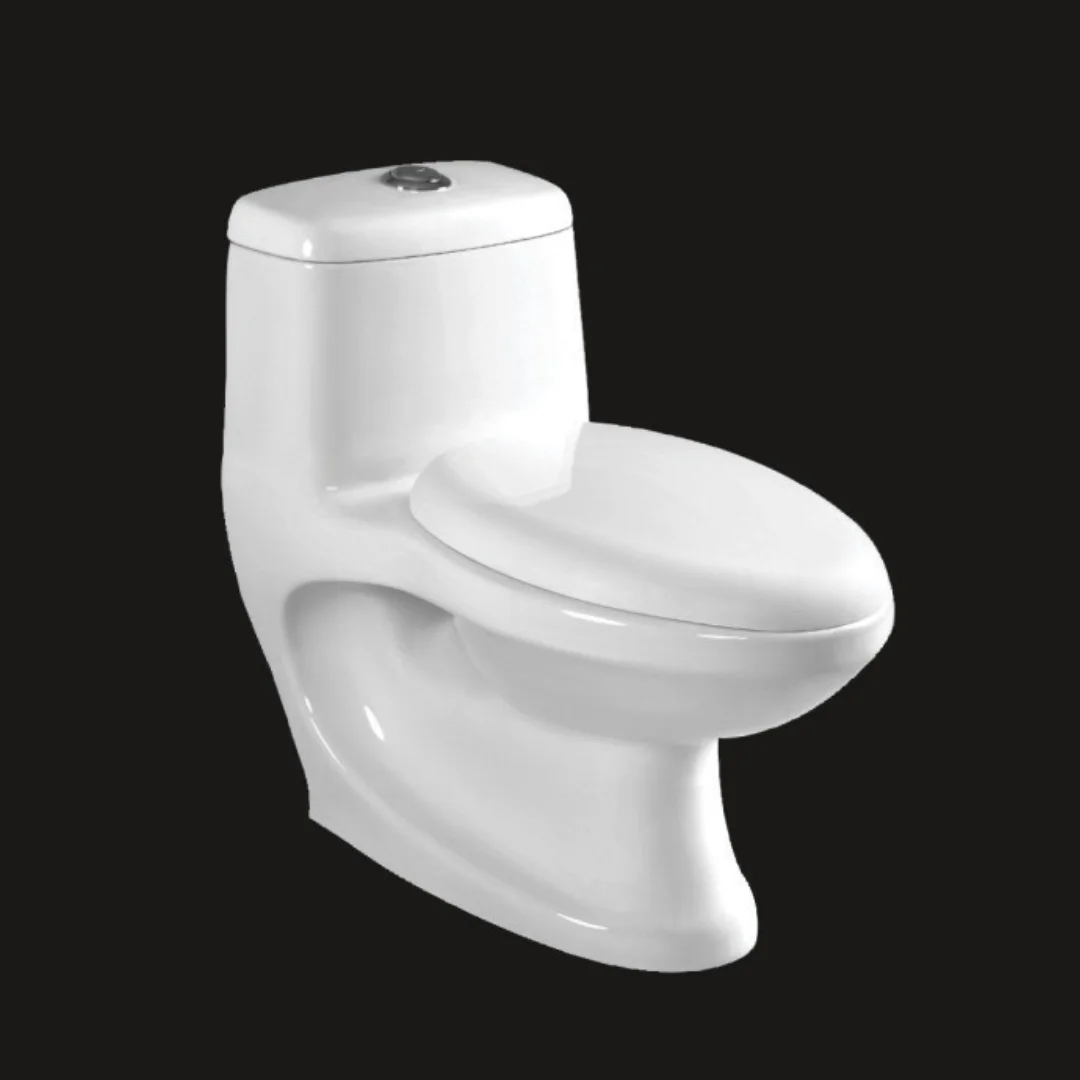 Long Lift One-Piece Ceramic Toilet Bathroom Sanitary Ware with Inbuilt ...