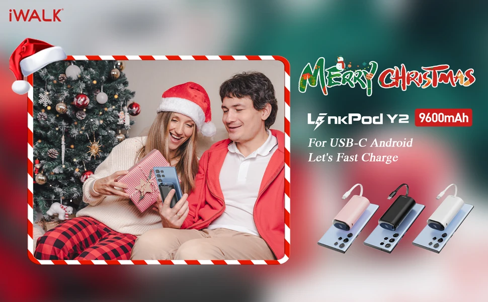 Iwalk Linkpod Y2 Power Bank - 9600mah Fast Charging Portable Charger