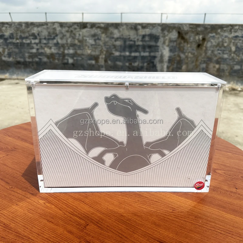 Acrylic Charizard Upc Box Display Case For Pokemon Charizard Ultra ...