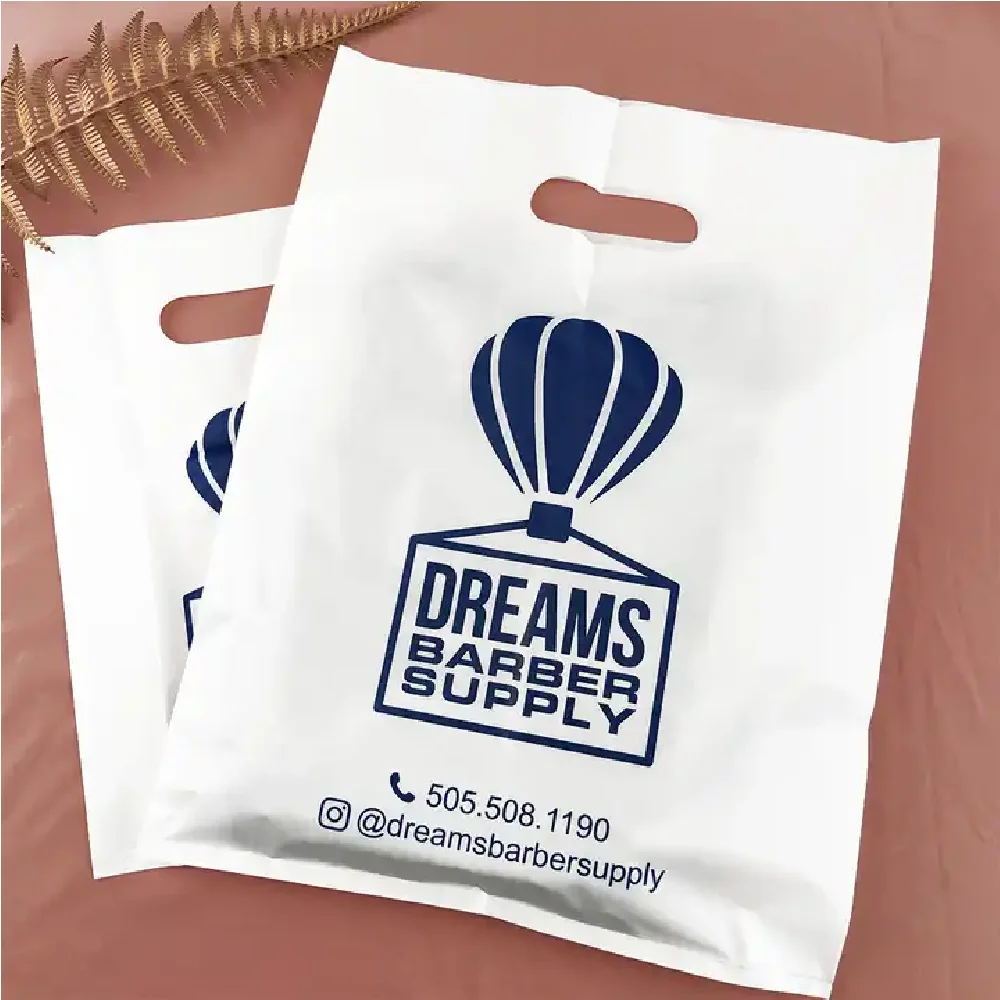 Customizable Plastic Gift Bags - Recyclable & Durable