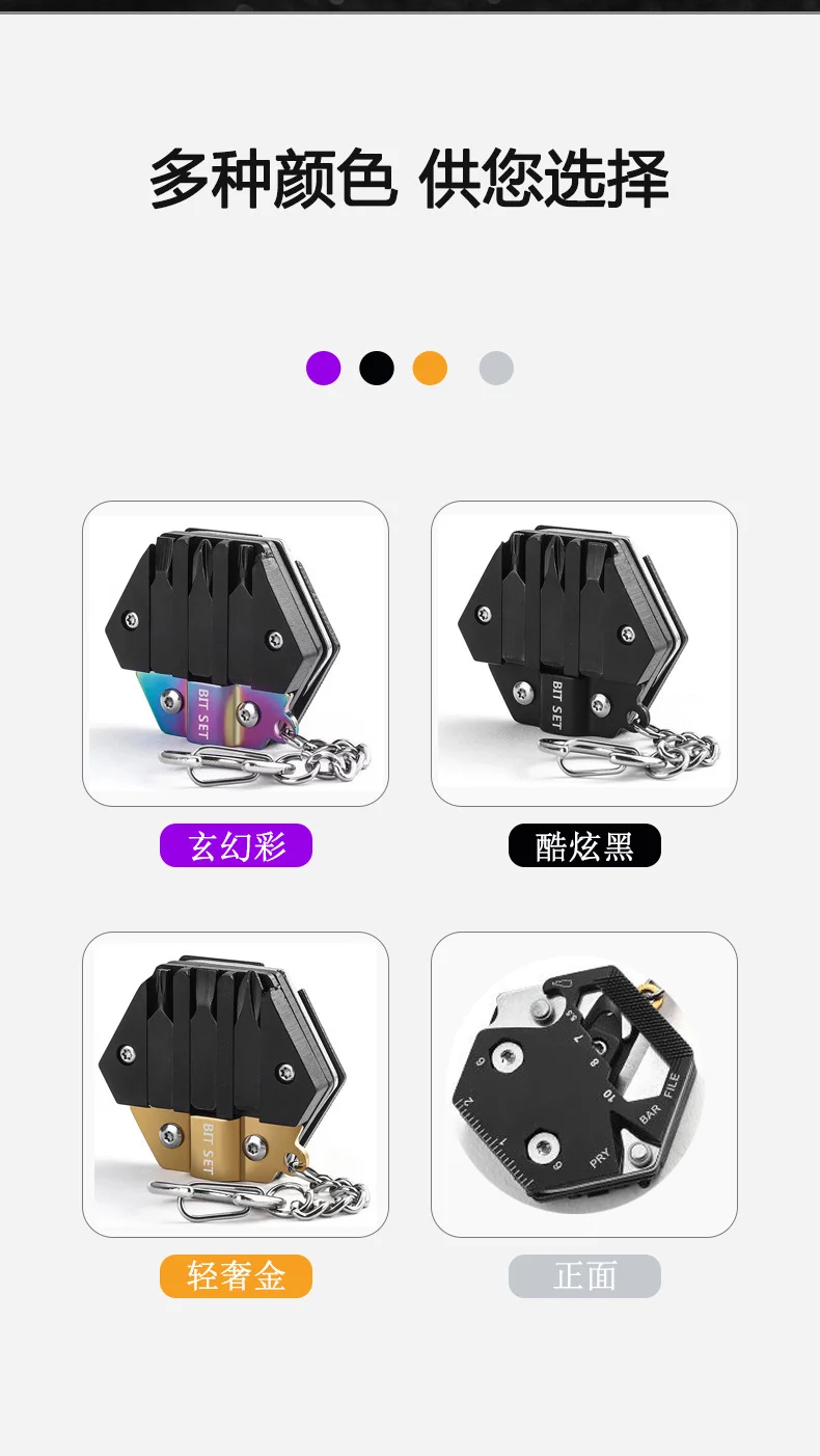 Wholesale 14 in 1 Multitool Card KeyChain Kit with Screw Driver Bottle ...