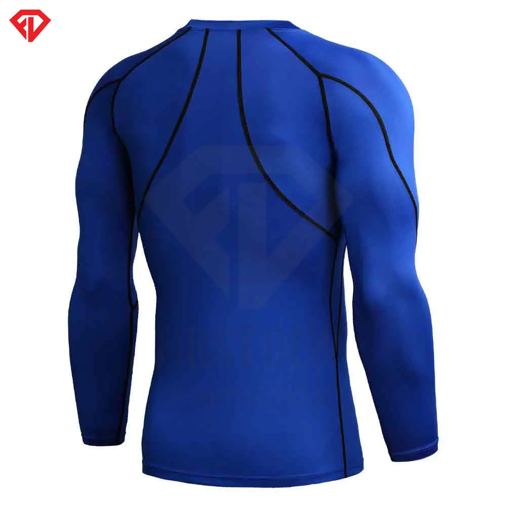 Wholesale Men's Compression Shirt Custom Logo Printed Design Long ...
