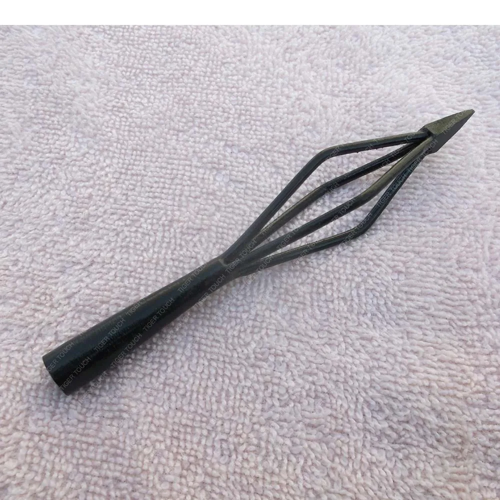 Medieval Spear Head Barbed Broadhead Arrowhead Medieval Iron Hand Forge ...