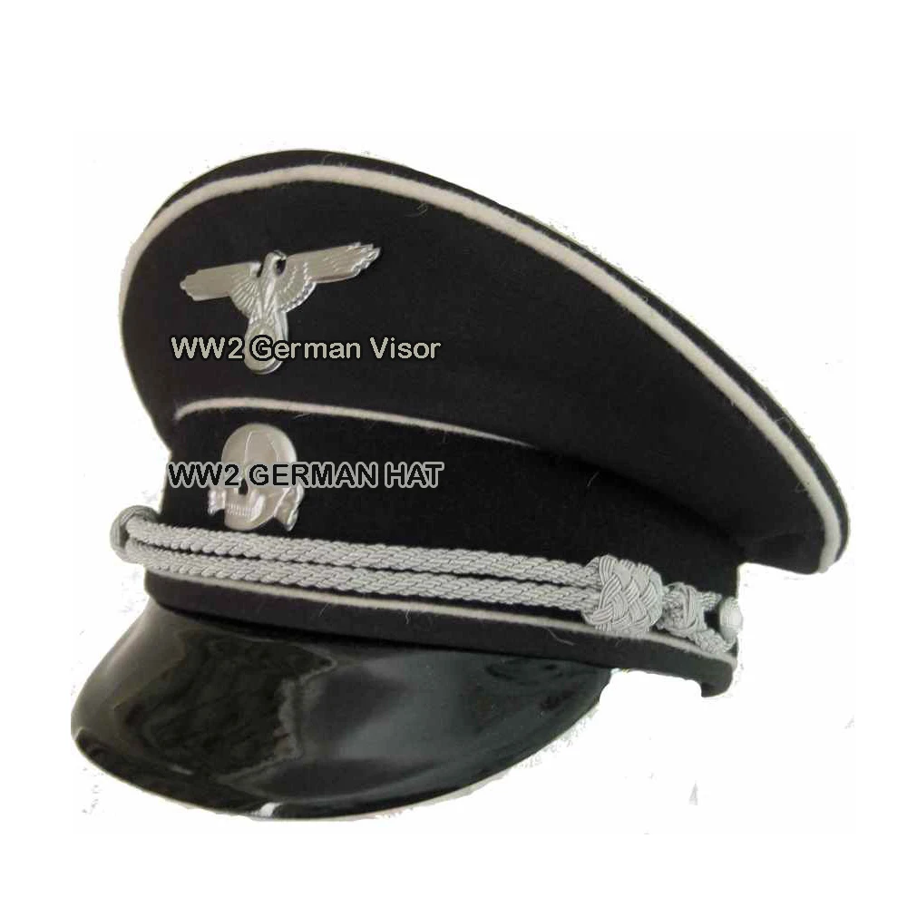 Ww2 Wwii German Officer Ss-ski-hat Nskk-decals German-helmet Ss Crusher ...