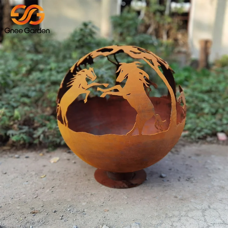 Campfire Fireball Fire Pit Metal Sphere Fireball Outdoor - Buy Campfire ...