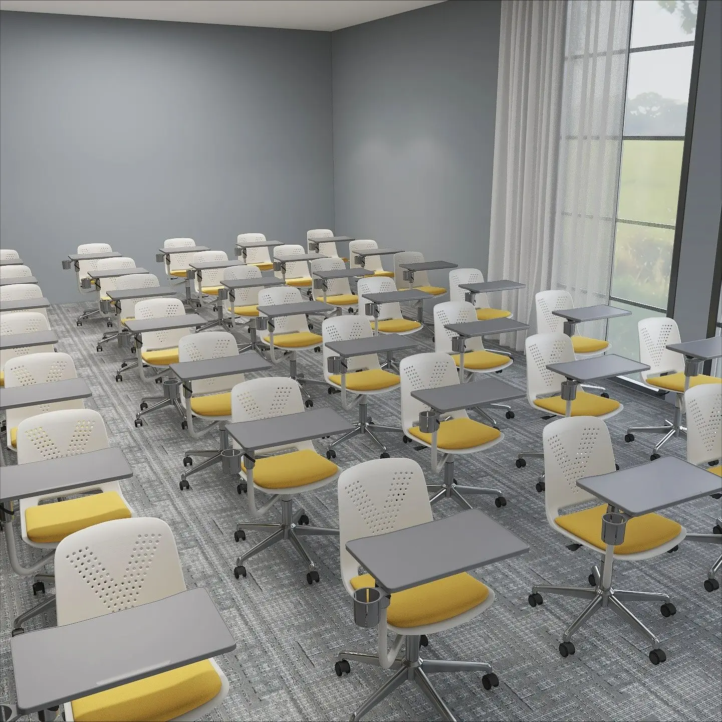 Tablet Arm Study Top Student Combination Chair School Training Chair ...