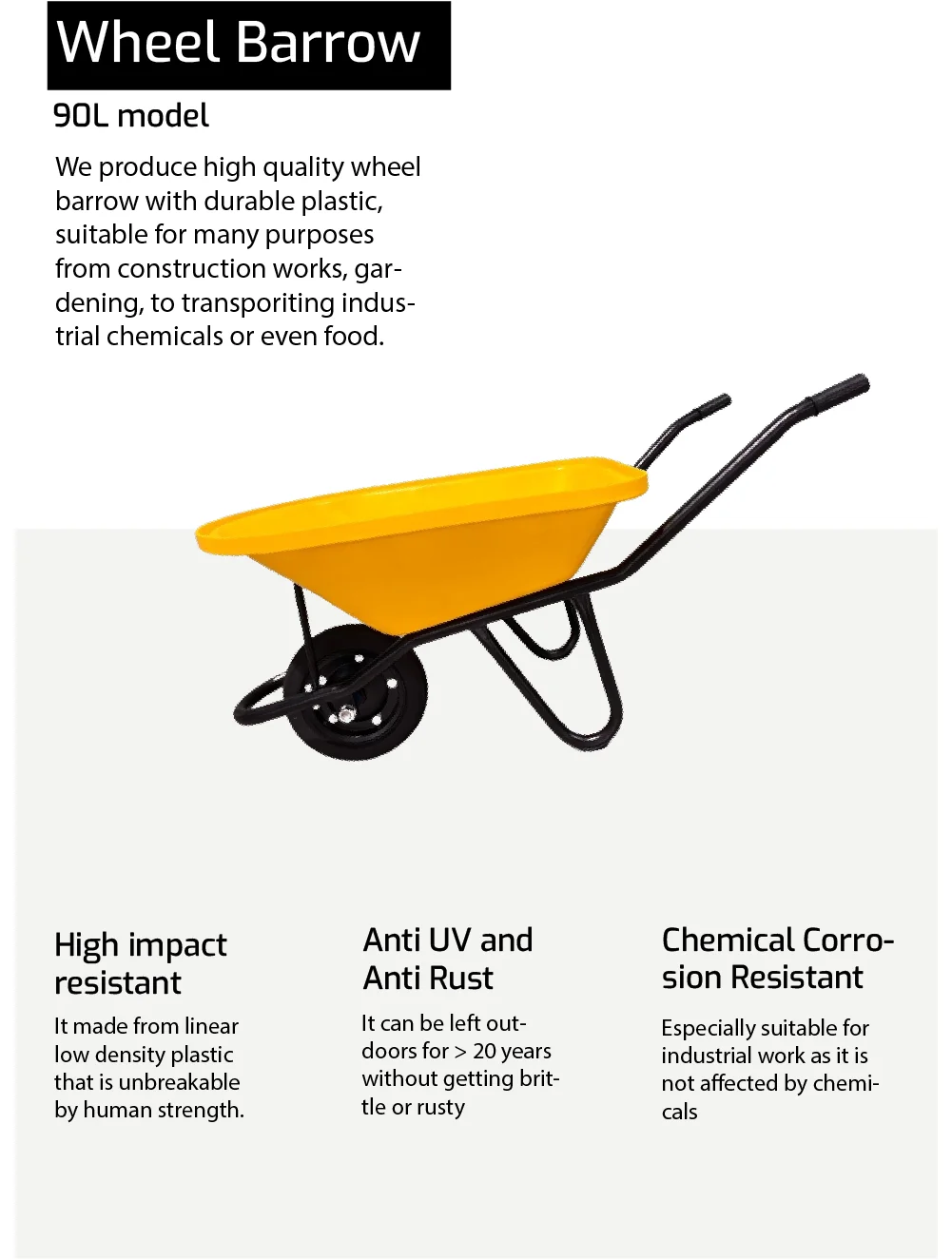 Plastic Wheelbarrows - Durable, Versatile, and Efficient