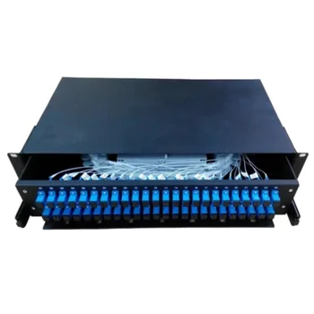Ftth 19 Inch Rack Mount Slide Rail Drawer Telecom Fiber Optic Patch ...
