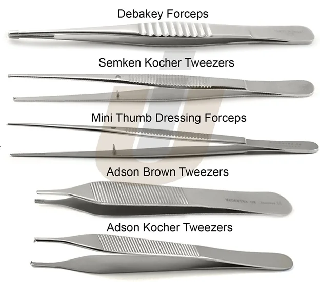 Single Use Reusable Manual Stainless Steel Surgical Instruments Adson ...