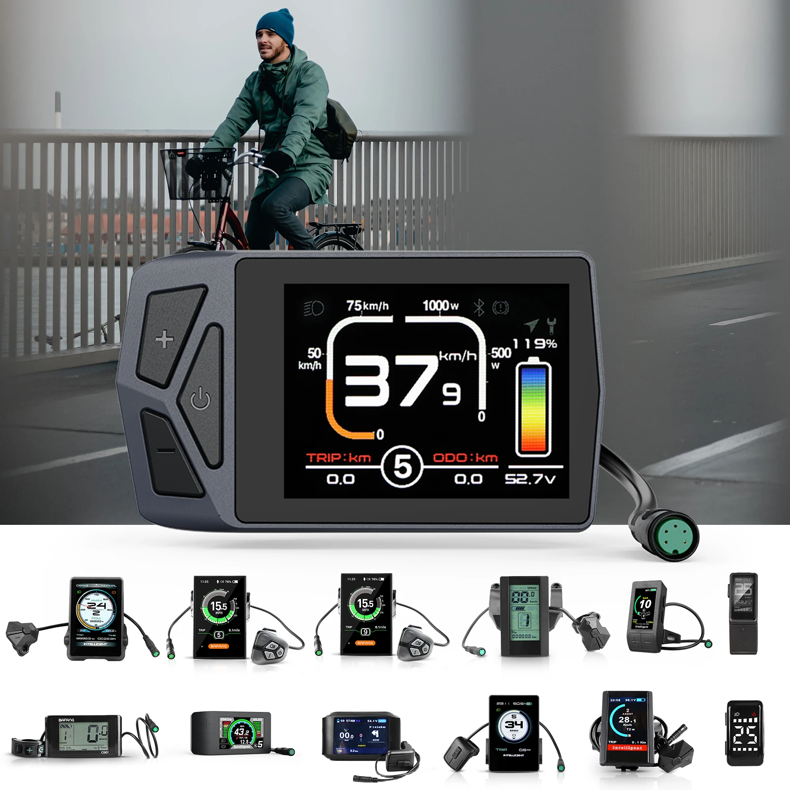 Electric Bike Color Display EKD01 for Bafang Motor Kits