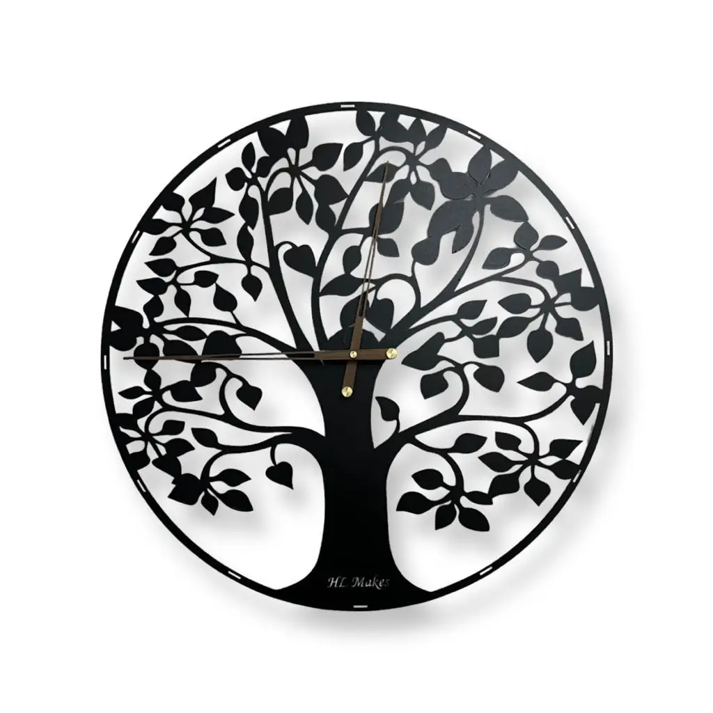 Wall Clock Modern Living Room,60cm Unique Tree Of Life Design Wall ...