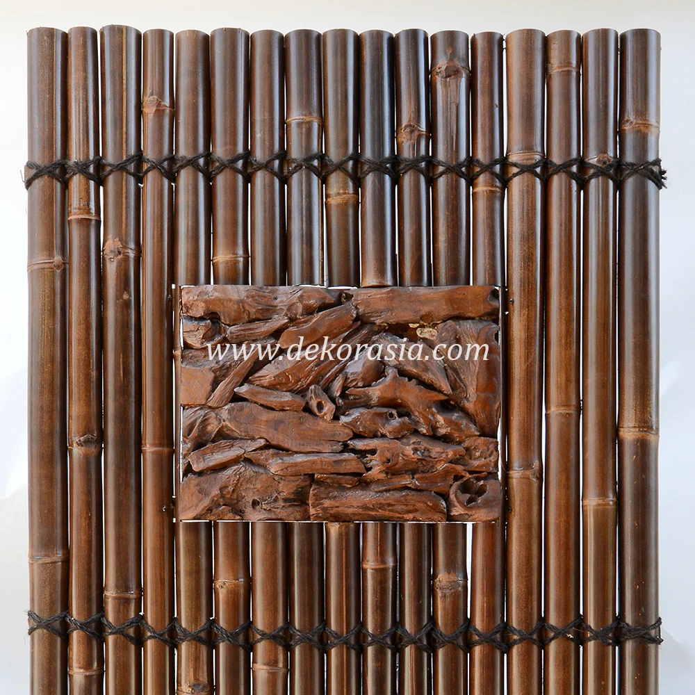 Outdoor Garden Fence Gate - Eco-Friendly Bamboo Panels