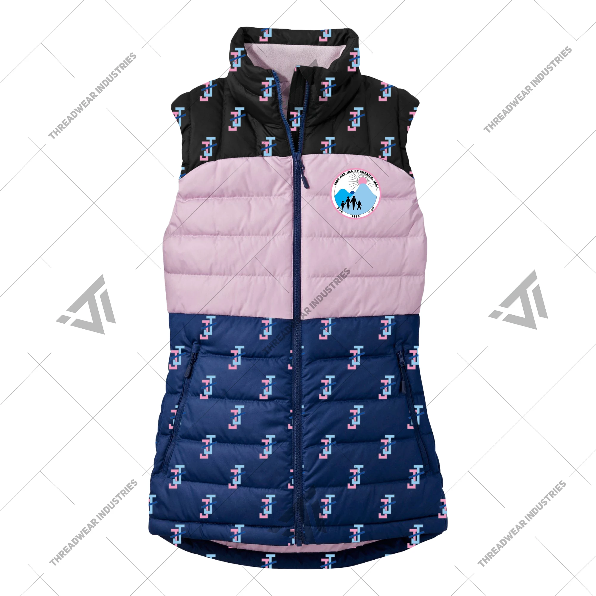 Custom Sublimated Jack and Jill of America 1938 Quilted Puffer Down ...