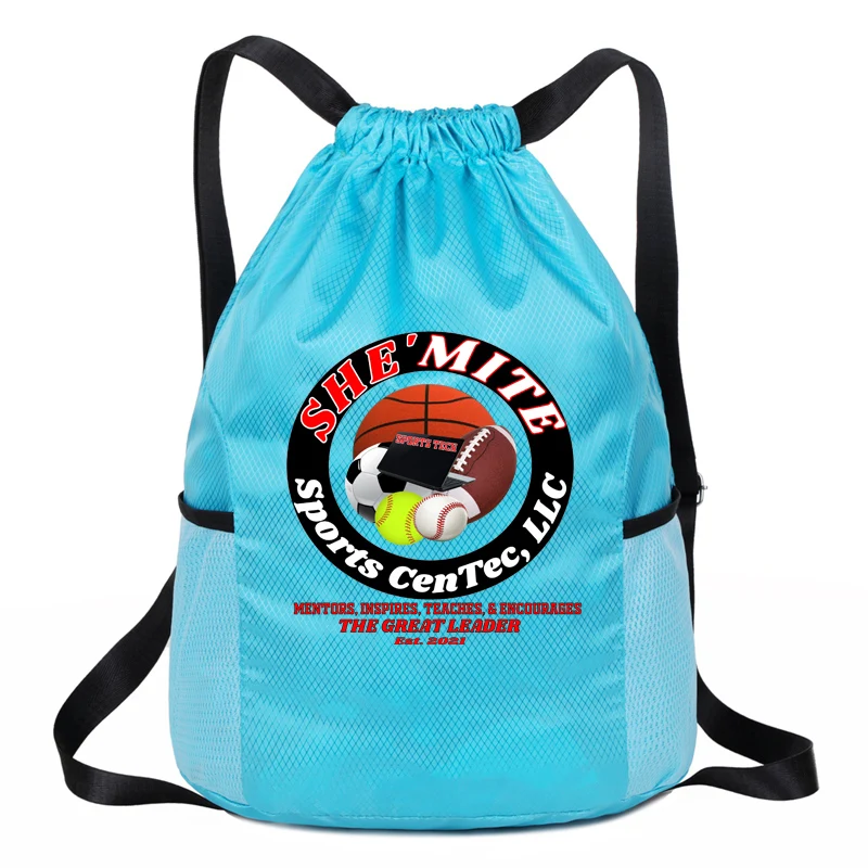Basketball Drawstring Backpack For School Games Fitness Backpack Two ...