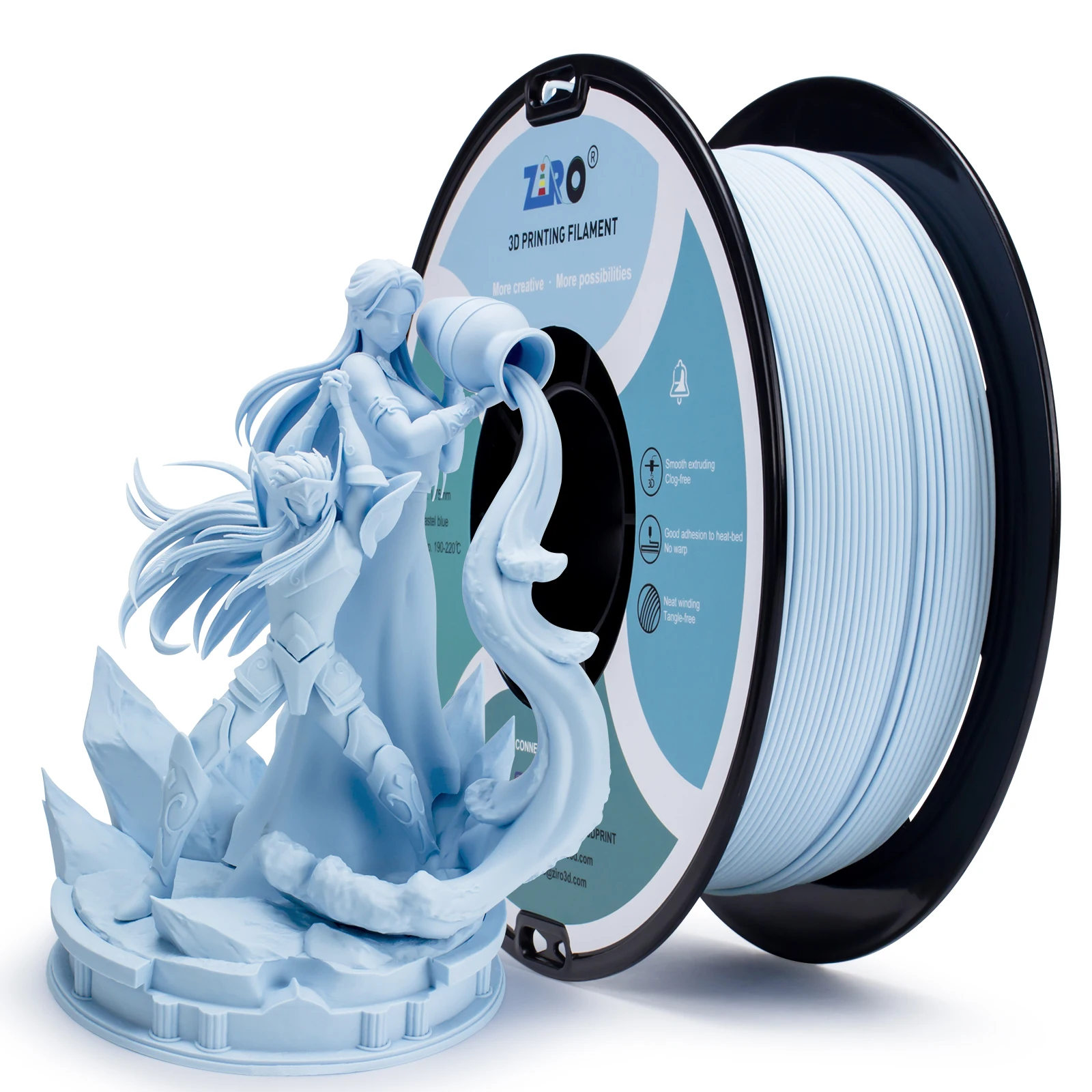 ZIRO Gradient 3D Printing Filament Chroma Ribbon 1.75mm/1kg Degradable ...