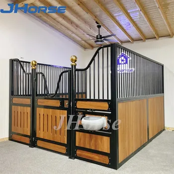 12ftx12ft Bamboo Wooden Victorian Hardwood Prefabricated Horse Stall ...