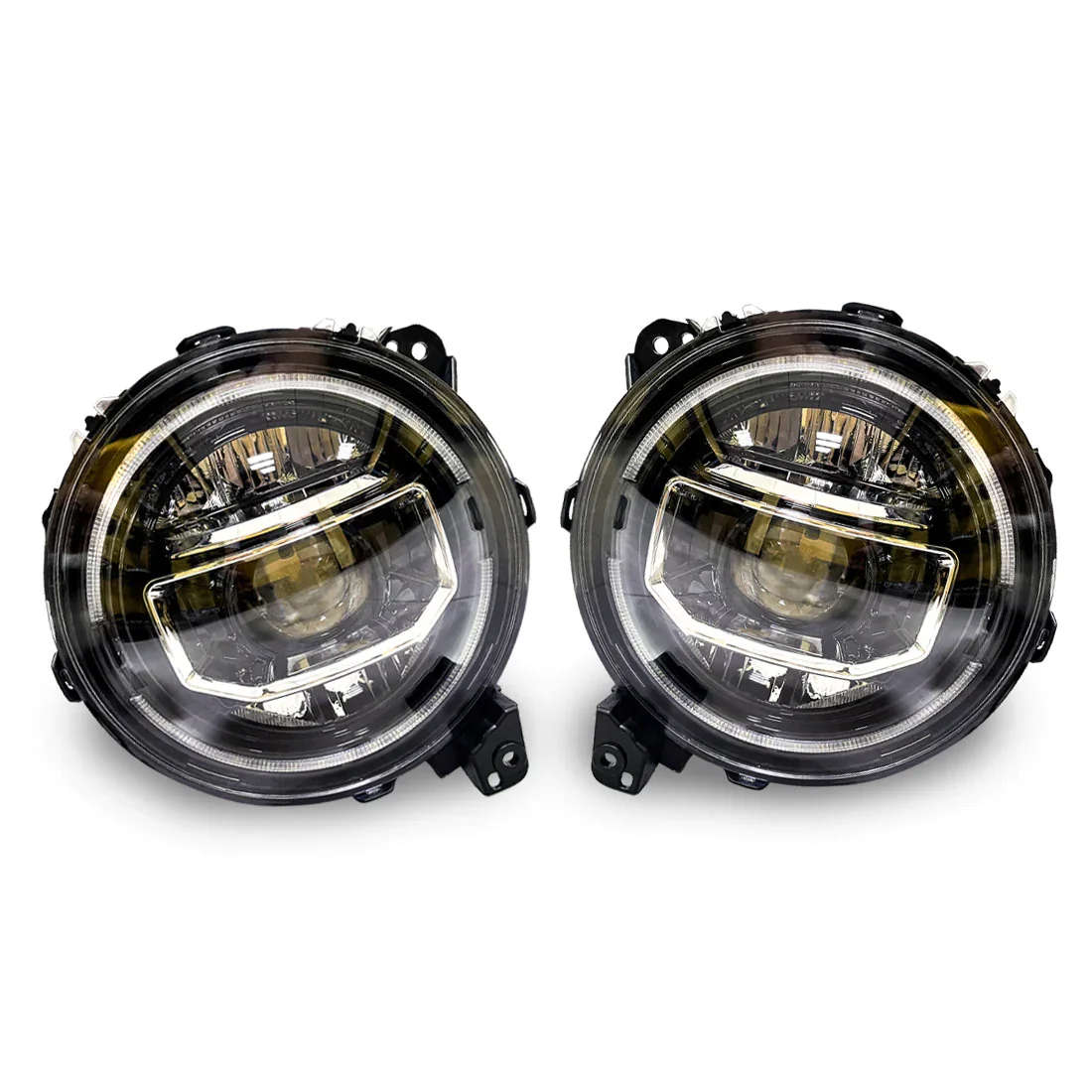 9 Inch Round Halo Drl Led Headlights With Start-up Animation For 18-22 ...