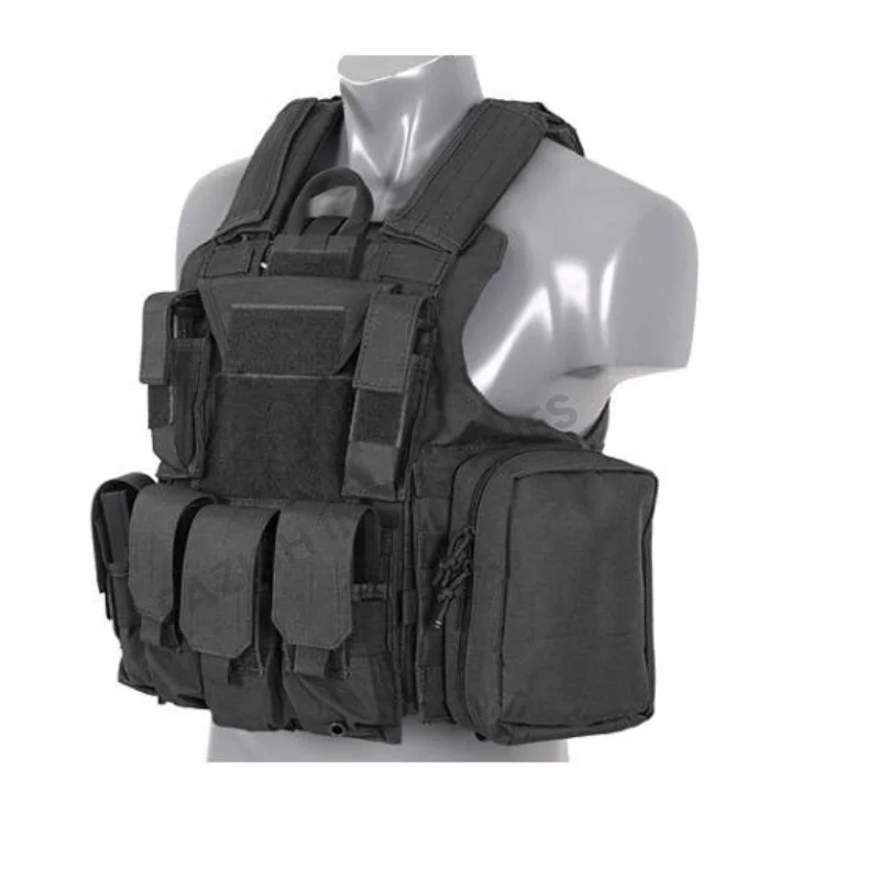Plate Carrier Tactical Vest Quick Release Airsoft Cordura Vest ...