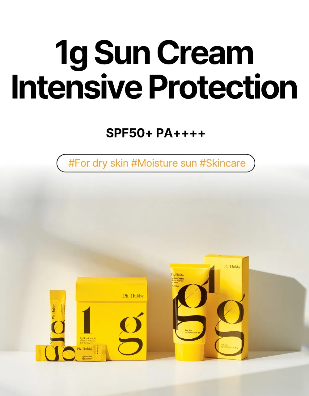 PH.HUBBY 1g Sun Cream - Intensive Protection SPF50+ PA++++