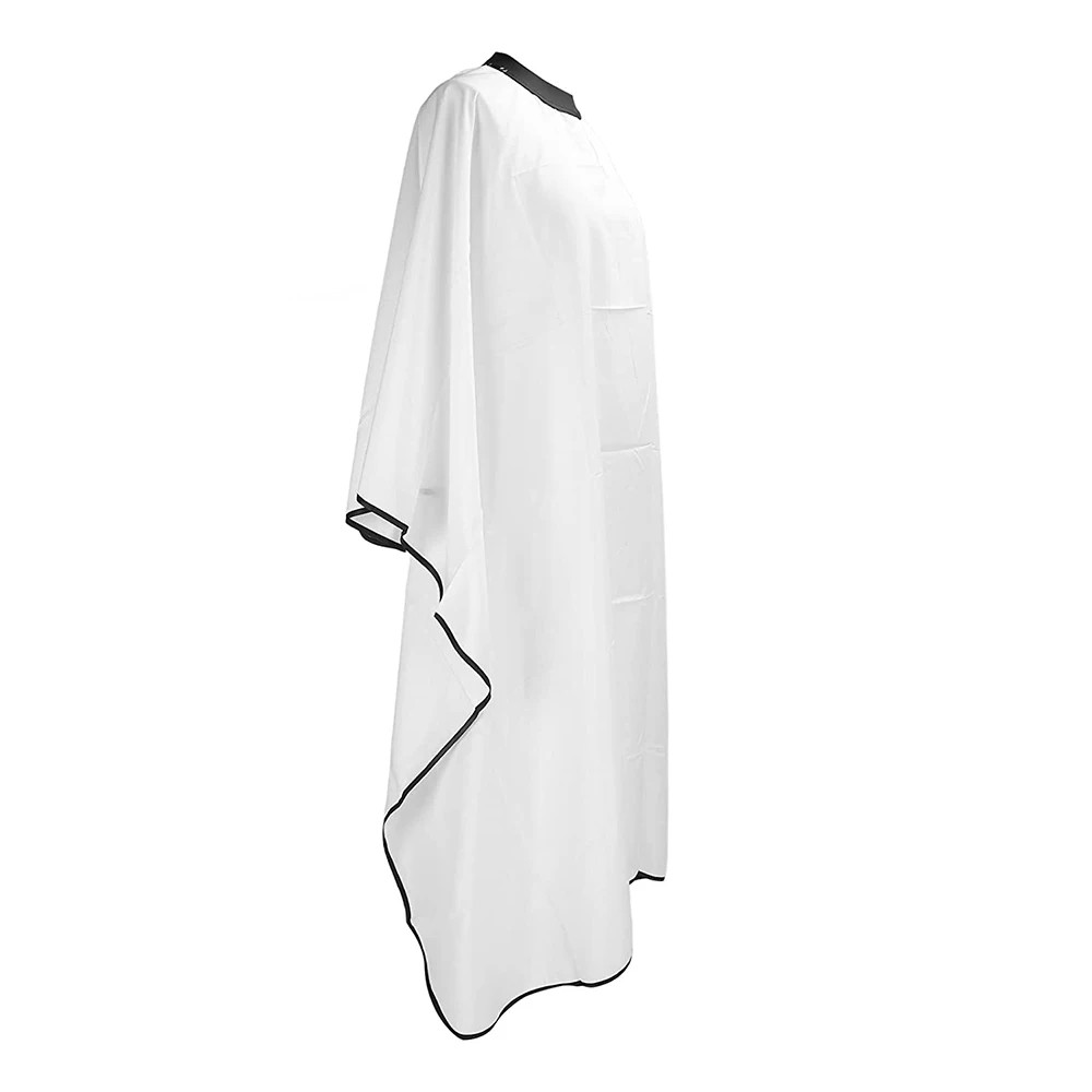 White Color Salon Cape Polyester Haircut Apron Hair Cut Capes High Quality Waterproof Barber ...