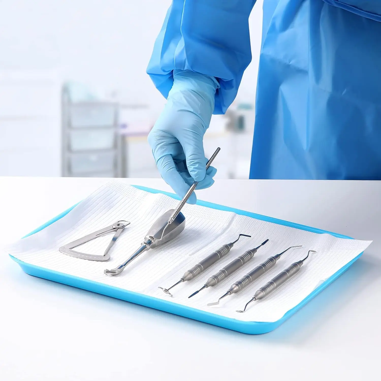 Medical Food Grade Autoclavable Plastic Setup Tray, Flat and Divided ...