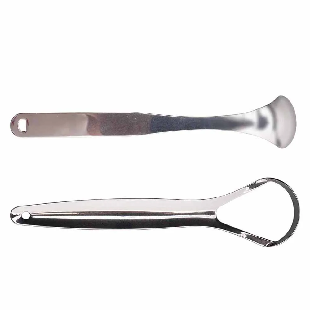 Tongue Scraper Stainless Steel | Bad Breath Treatment Tongue Cleaner ...
