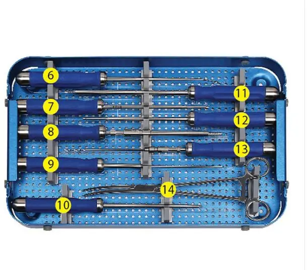 Anterior Cervical Fixation Instruments Set Stainless Steel Neurosurgery ...