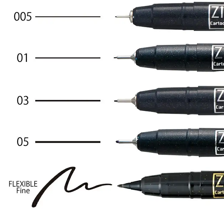 ZIG Cartoonist MANGAKA Millipen - Japanese Manga Pens
