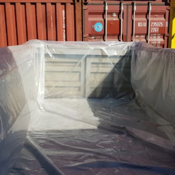 20ft Dry Bulk Shipping Container Liners - Durable & Transparent