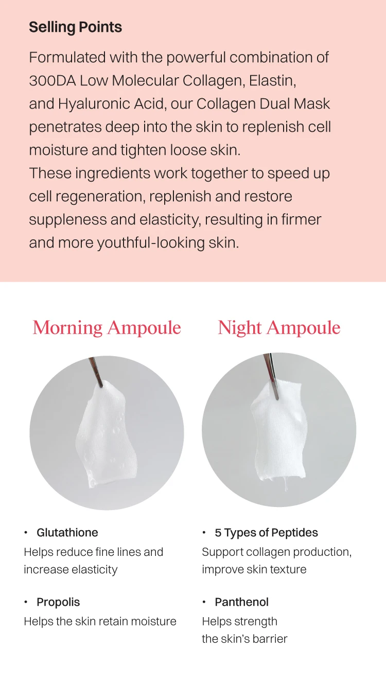 DEWASSOME Collagen Dual Mask - Anti-Aging & Firming Skincare