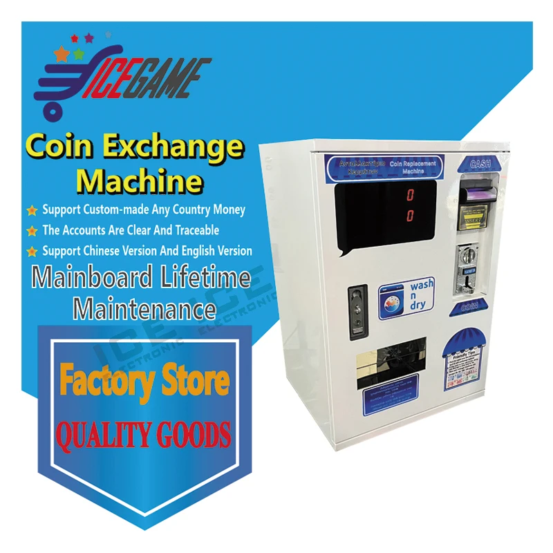 Bar Mini Vending Machine Banknotes And Coin Exchange Token Changer For ...