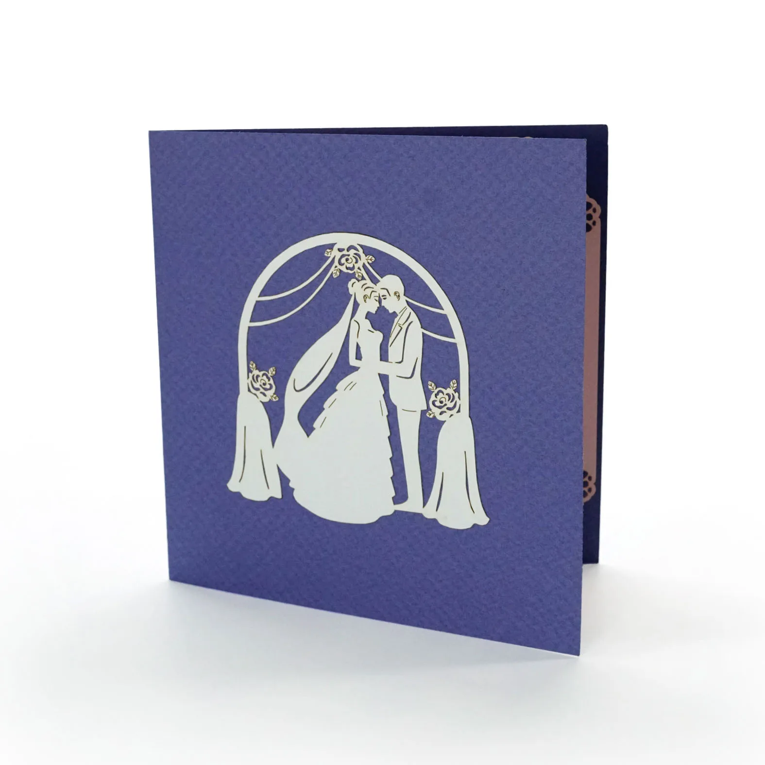 Handcraft Wedding Invitation Greeting 3d Pop-up Cards With Envelope ...