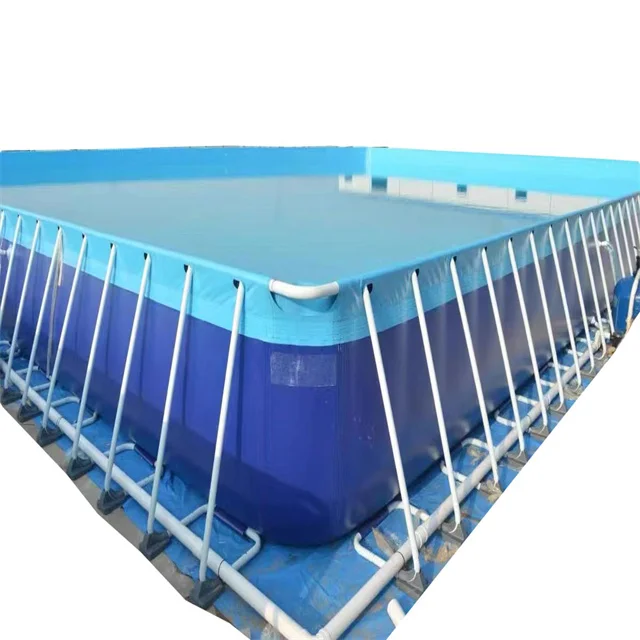 20ft Metal Rectangular Swimming Pool Frame Above Ground Pool Commercial ...