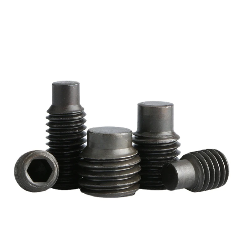 M2 M2.5 M3 M4 M5 M6 M8 M10 DIN915 12.9 Grade Black Oxide Grub Screws Hex Socket Set Screws With ...