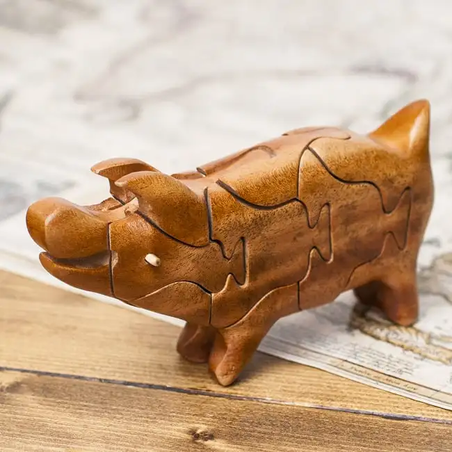 Small Wooden Puzzles for Children Kids Educational Toy Game Wood Jigsaw ...